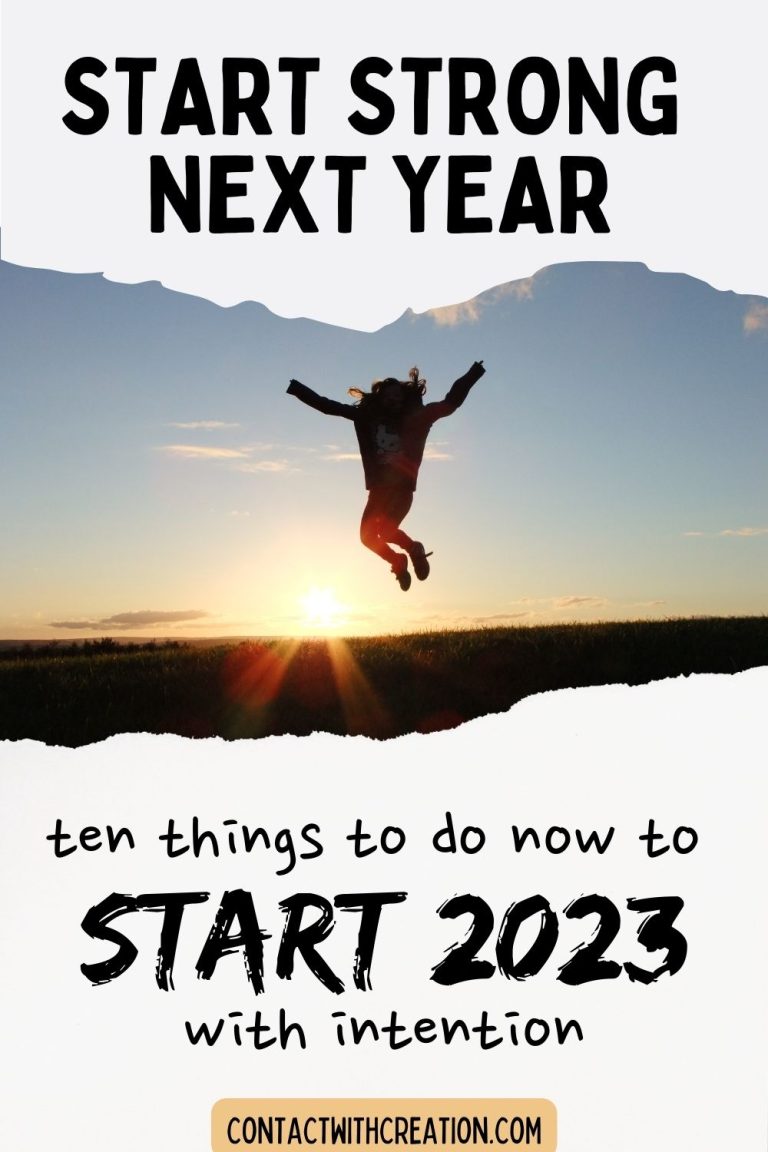 New Year Goals: Start the Year Strong! | Contact with Creation
