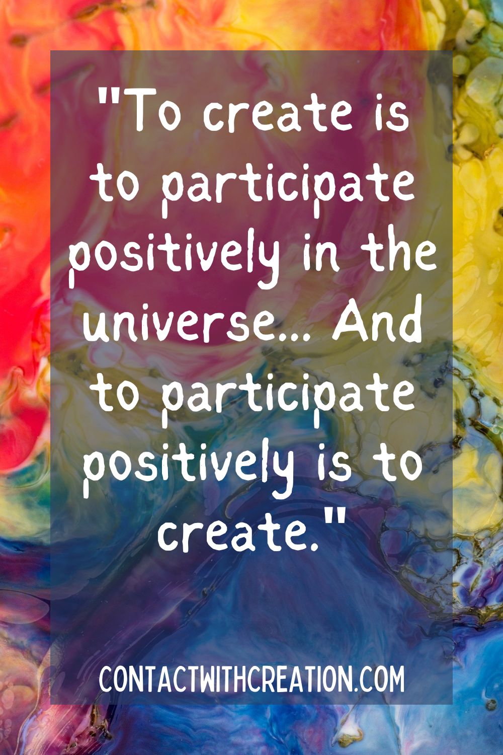 Creative Attitude: For Constant Creativity! | Contact with Creation